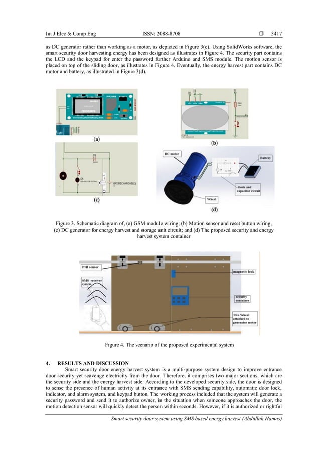 Smart security door system using SMS based energy harvest | PDF