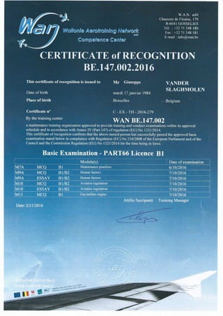 Certificate of recognition B1 | PDF