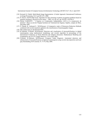 Q UANTUM C LUSTERING -B ASED F EATURE SUBSET S ELECTION FOR MAMMOGRAPHIC IMAGE CLASSIFICATION | PDF