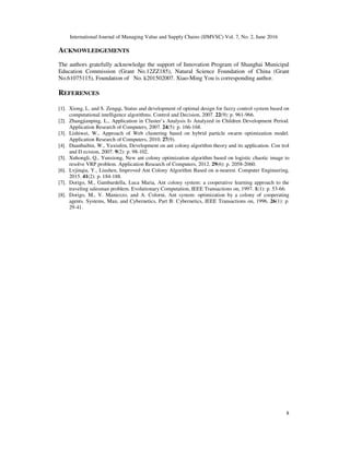 Optimum Design for Tourism Line Based on Improved Ant Colony System Algorithm | PDF