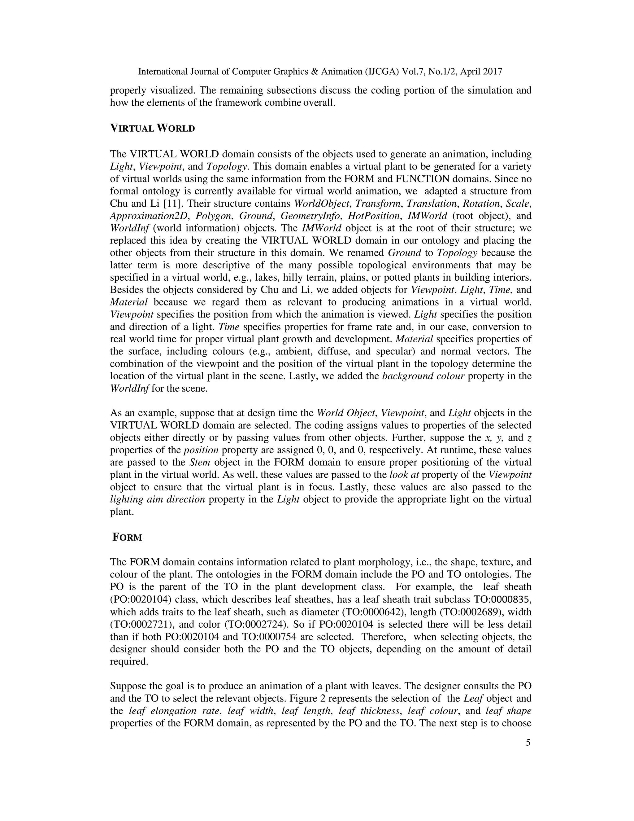 The Plani Plant Animation Framework Research Paper Pdf
