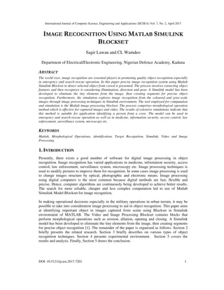 Image Recognition Using MATLAB Simulink Blockset | PDF