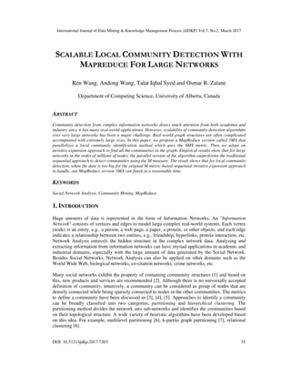 Scalable Local Community Detection with Mapreduce for Large Networks | PDF