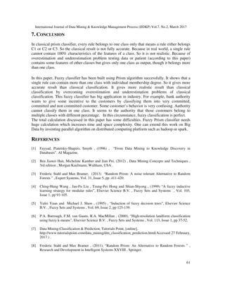 Building a Classifier Employing Prism Algorithm with Fuzzy Logic | PDF