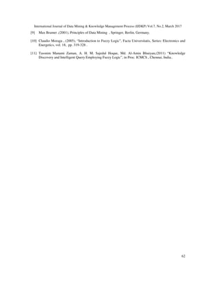 Building a Classifier Employing Prism Algorithm with Fuzzy Logic | PDF