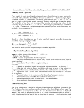 Building a Classifier Employing Prism Algorithm with Fuzzy Logic | PDF