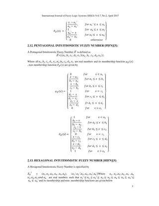 A NEW APPROACH FOR RANKING OF OCTAGONAL INTUITIONISTIC FUZZY NUMBERS | PDF