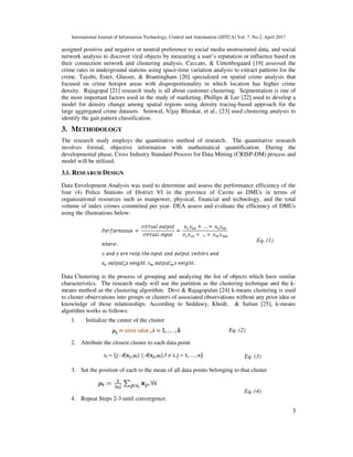 APPLYING DATA ENVELOPMENT ANALYSIS AND CLUSTERING ANALYSIS IN ENHANCING THE PERFORMANCE OF ...