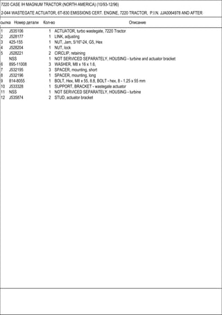 7220 CASE IH Magnum tractor (North America) parts catalog | PDF