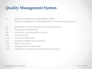 Präsentation - Roder HTS Höcker GmbH_EN | PDF
