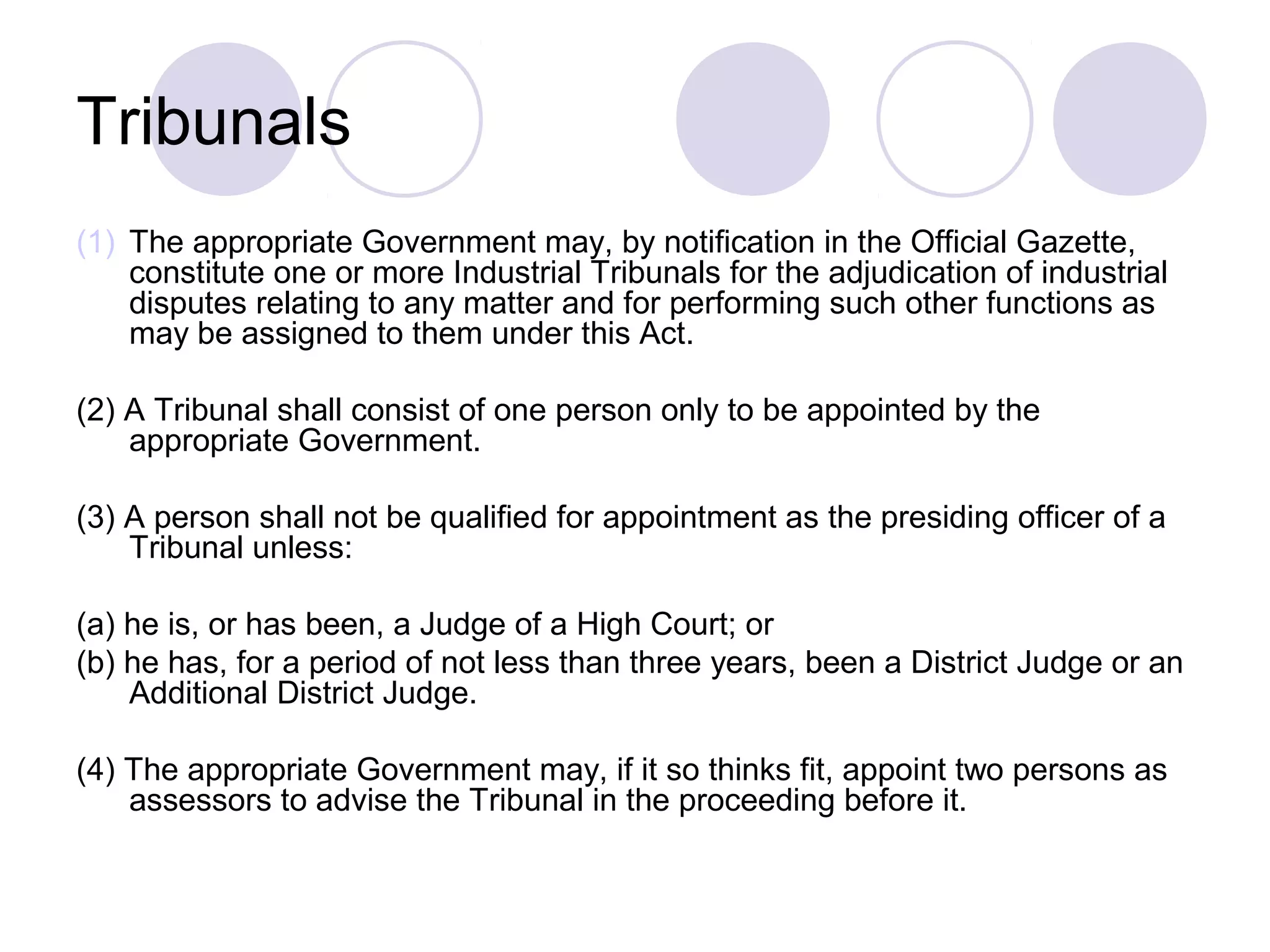 industrial dispute act | PPT