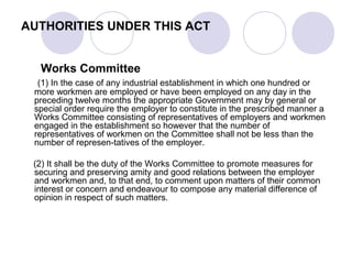 industrial dispute act | PPT