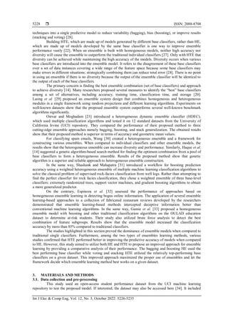 An approach for improved students’ performance prediction using homogeneous and heterogeneous ...