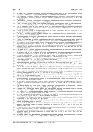 An approach for improved students’ performance prediction using homogeneous and heterogeneous ...