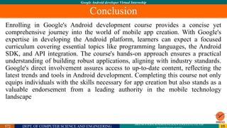 Google Android developer internship cohort 8 | PPTX