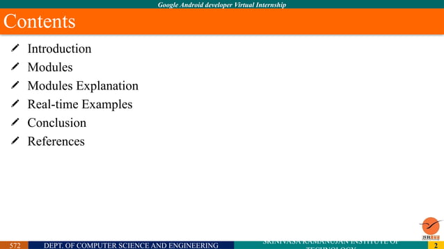 Google Android developer internship cohort 8 | PPTX | Operating Systems ...