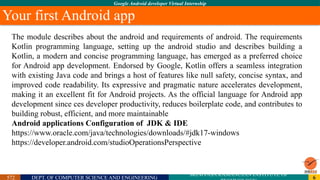 Google Android developer internship cohort 8 | PPTX