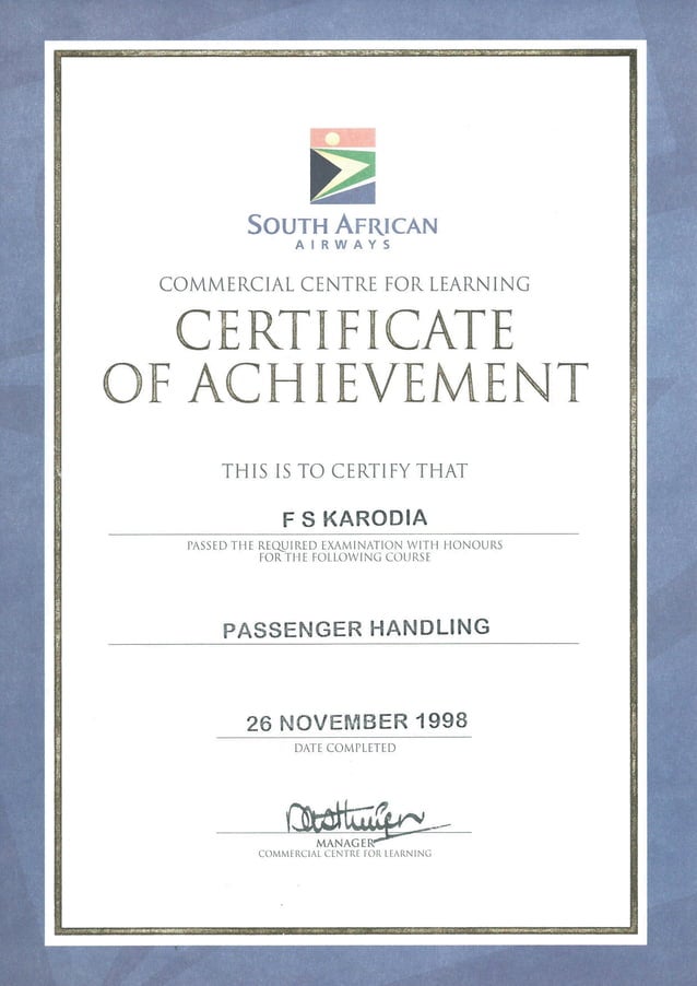 SAA-Passenger Handling | PDF
