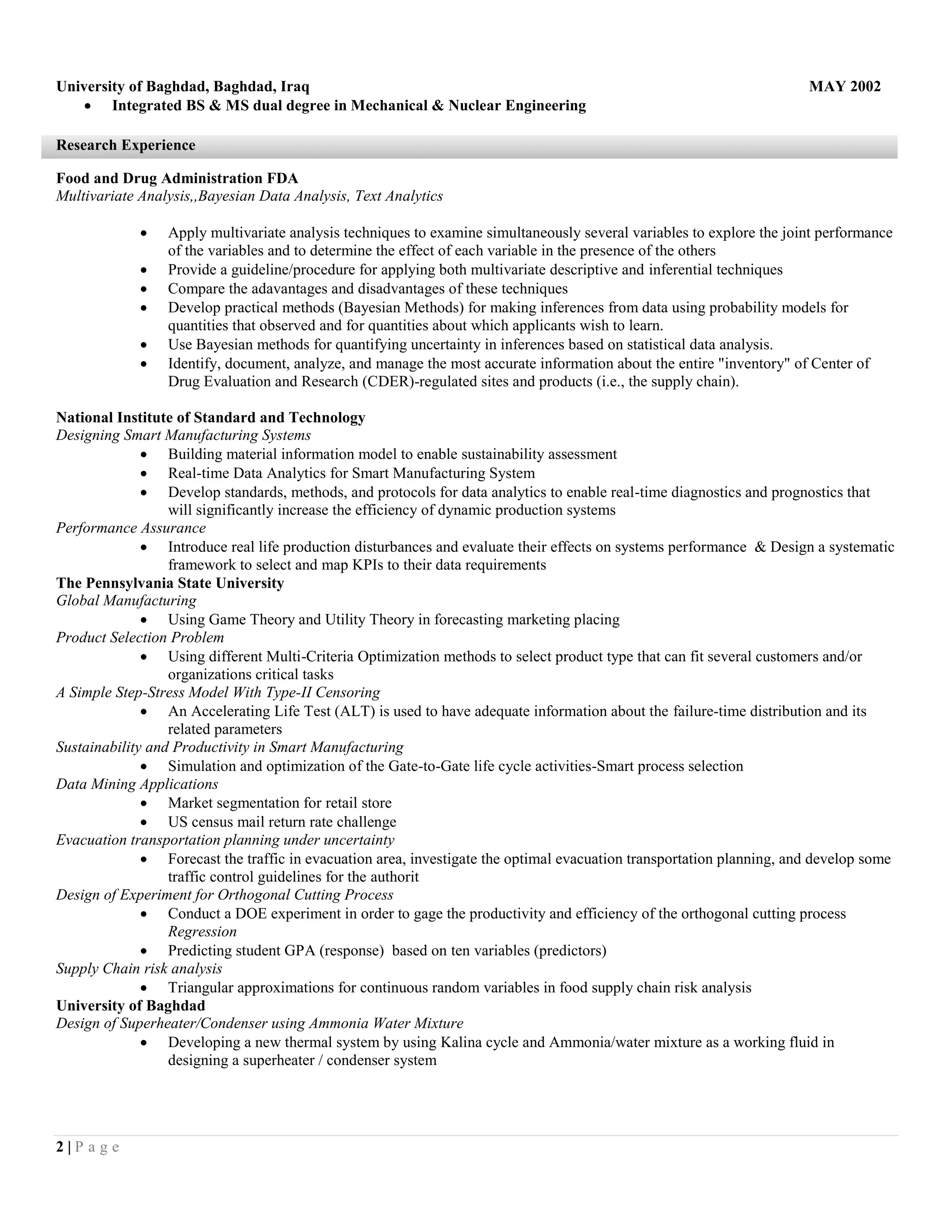 Qais_Yahya_ Hatim_Resume_Q_2016 | PDF