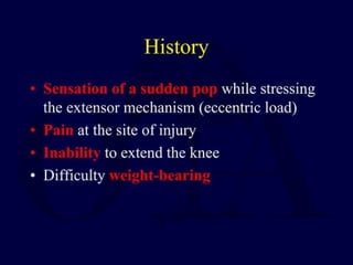Patella fracture and extensor mechanism in injuries | PDF