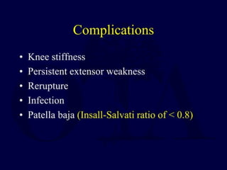 Patella fracture and extensor mechanism in injuries | PDF
