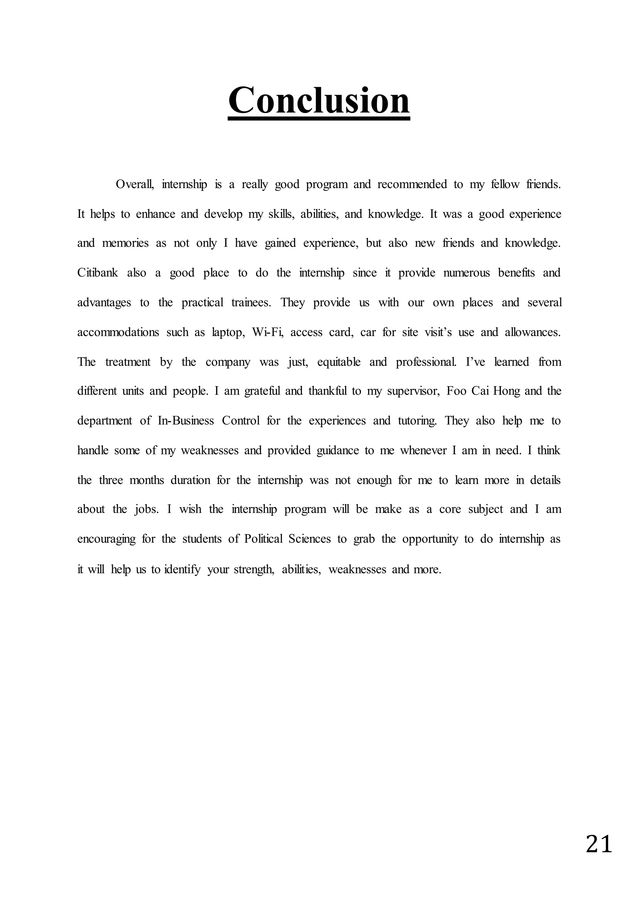 INTERNSHIP REPORT NATASHA NAZIRA | DOCX