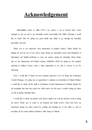 INTERNSHIP REPORT NATASHA NAZIRA | DOCX