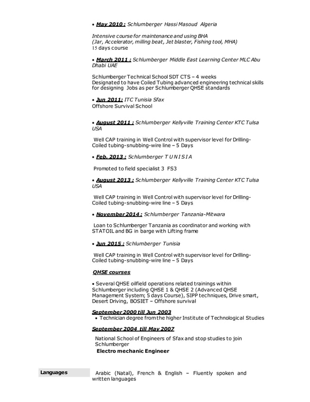 Ben khedhir CV | PDF