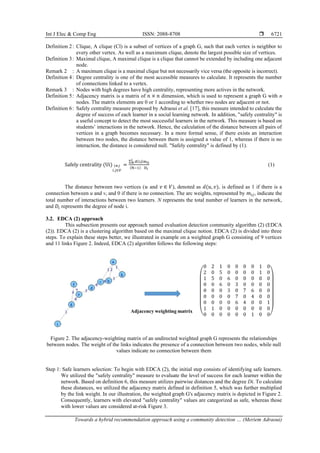 Towards a hybrid recommendation approach using a community detection and evaluation algorithm | PDF