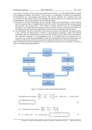 Towards a hybrid recommendation approach using a community detection and evaluation algorithm | PDF