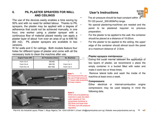 POLY PANEL SPECIFICATIONS. | PPT