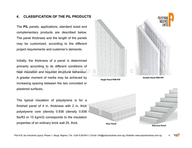 POLY PANEL SPECIFICATIONS. | PPT