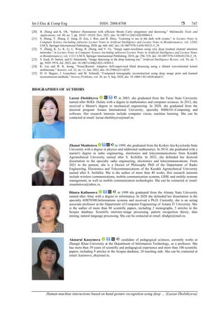 Human-machine interactions based on hand gesture recognition using deep ...