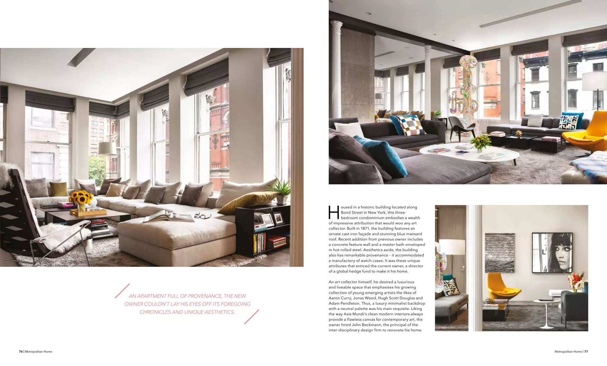 Metropolitan+Home_74-79 | PDF | Interior Decorating | Home & Garden