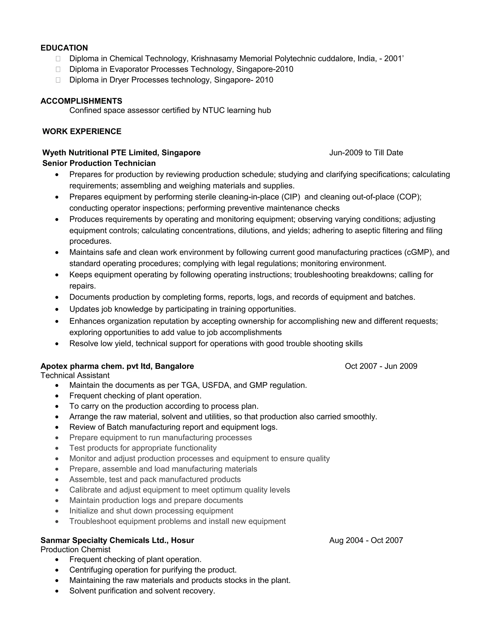 Bala Guru Resume | DOC