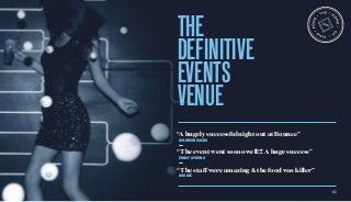 Bounce Events Brochure | PPT