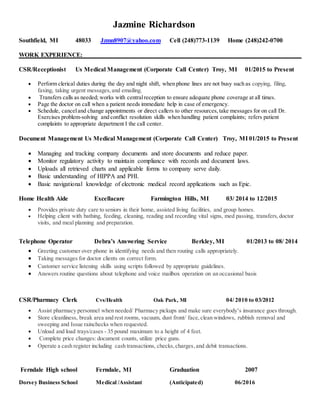 Resume 2016 | DOCX