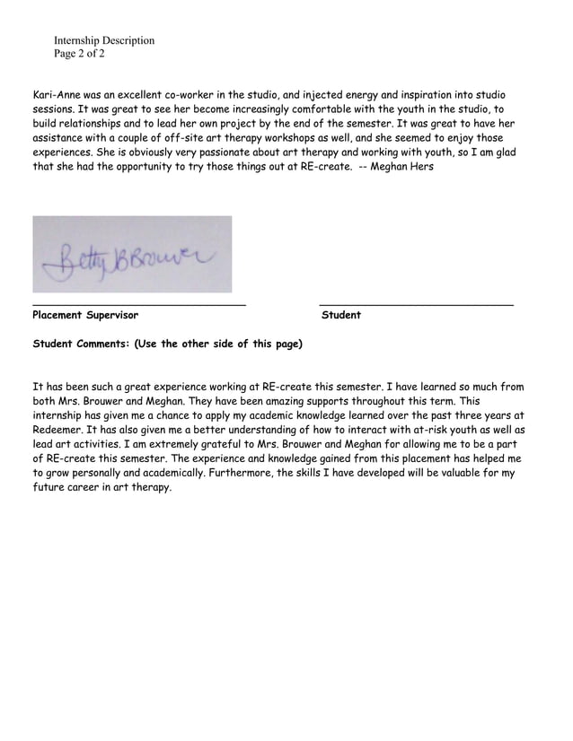 Internship evaluation form for supervisors | PDF