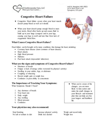 Congestive Heart Failure Patient Education | DOCX