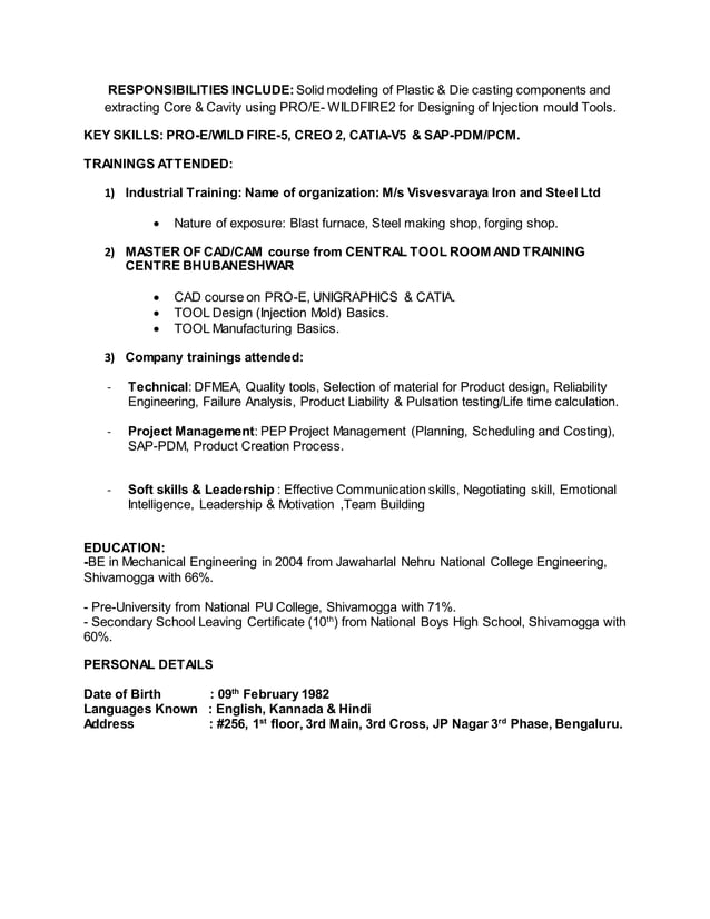 Sandeep_CV_Updated | DOCX | Civil Engineering Industry | Industries