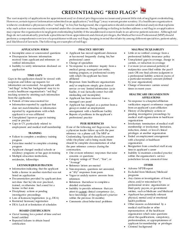 Red Flags - One Page - updated 010817