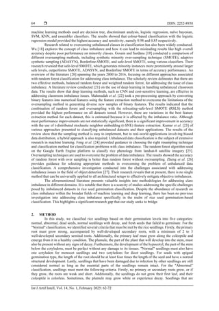 Overcoming imbalanced rice seed germination classification: enhancing accuracy for effective ...