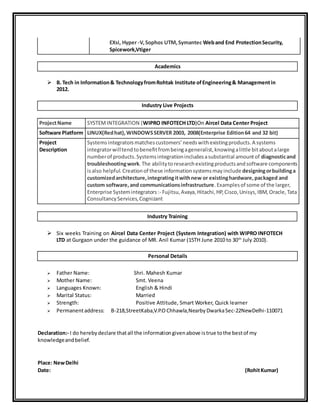 ROHIT KUMAR | DOCX | Operating Systems | Computer Software and Applications