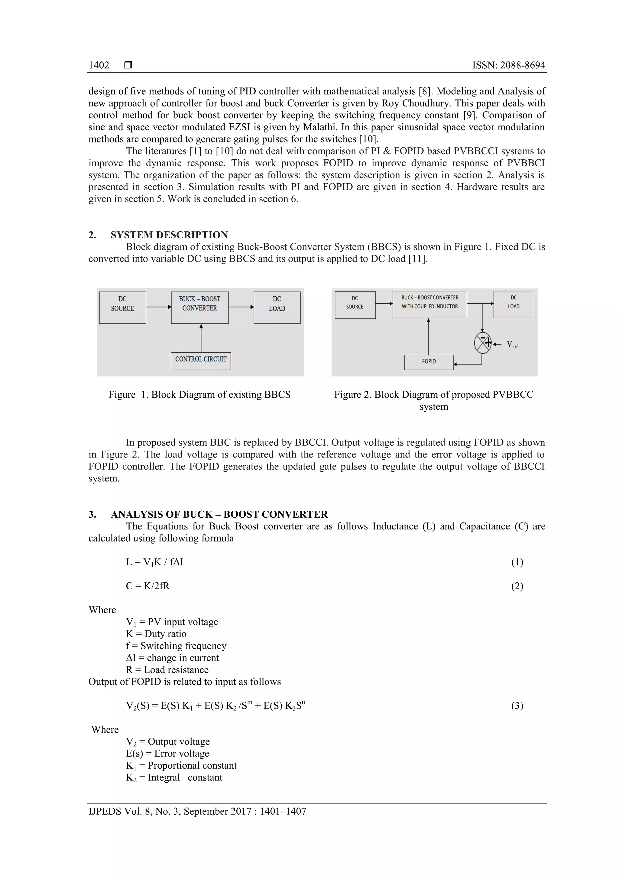 Fractional Order Pid Controlled Pv Buck Boost Converter With Coupled Inductor Pdf