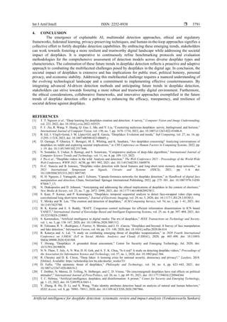 Artificial intelligence for deepfake detection: systematic review and impact analysis | PDF