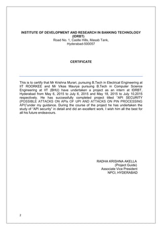 API SECURITY by krishna murari and vikas maurya | PDF