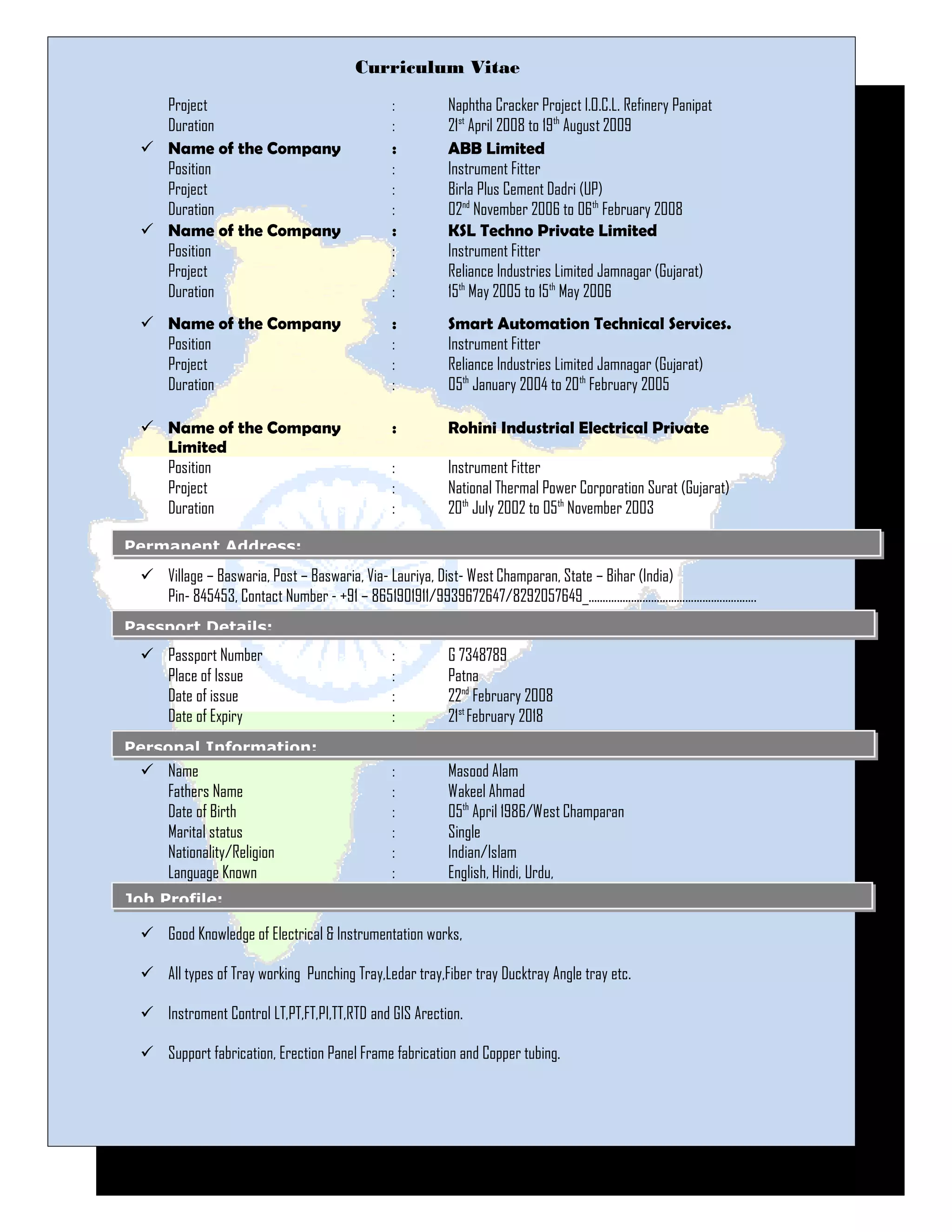 Instrument Fitter | DOC