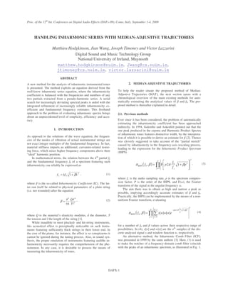 Handling Ihnarmonic Series with Median-Adjustive Trajectories | PDF