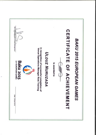 Operations Management Training Certificate | PDF