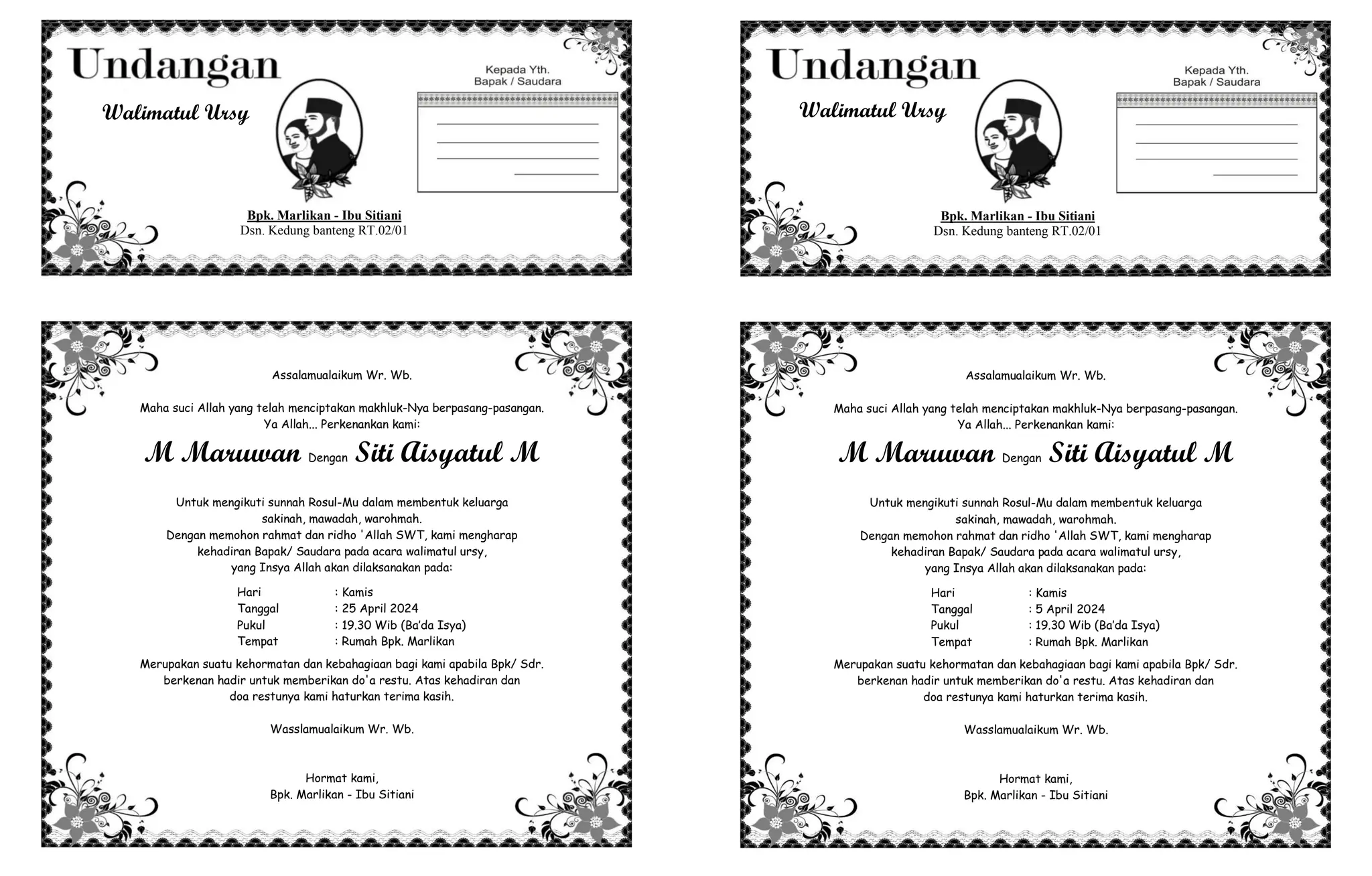 Contoh Undangan Walimatul Ursy terbaru.pdf